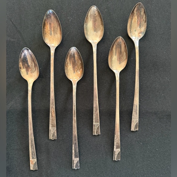 Oneida | Dining | Oneida Nobility Caprice Iced Tea Spoons Silver Plate ...